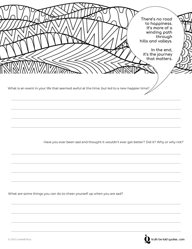 Journaling Writing Prompt Pages for Teens and Young Adults